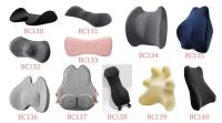 China Ventilated Gel Cooling Memory Foam Triangular Camping Pillow with Polyester Cover for sale