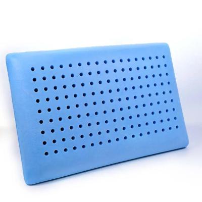 China Removable and Washable Blue Gel Memory Foam King Size Pillow for a Good Night's Sleep for sale