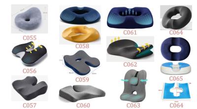 China Logo Custom Logo Accepted Memory Foam Folding Bamboo Fiber/Polyester Cushion and Seat Cushion Set Release Pressure for sale