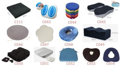 China Logo Custom Logo Accepted Memory Foam Folding Bamboo Fiber/Polyester Cushion and Seat Cushion Set Release Pressure for sale