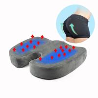 China Lightweight Memory Foam Back Support Cushion for Correct Posture in Car and Office for sale