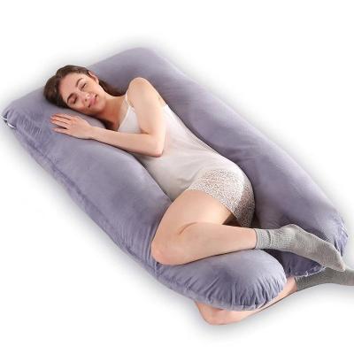 China Memory Foam Filling Material Custom U Shape Pregnancy Body Pillow for Pregnant Women for sale