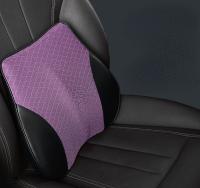 China Comfortable Memory Foam Back Car Pillow with Customized Design Printing for sale