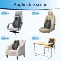 China Logo Custom Logo Accepted Ergonomic Memory Foam Lumbar Cushion Back Support for Office for sale