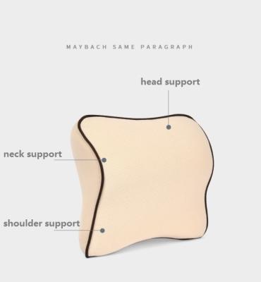 China Soft Memory Foam Car Neck Support Pillow for Neck Pain Relief Headrest Pillow Customized for sale