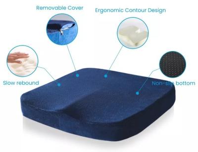Κίνα 40*40*7cm Memory Foam Seat Cushion Εργονομικό μαξιλάρι ισχίου για αυτοκίνητο Οικιακό γραφείο προς πώληση