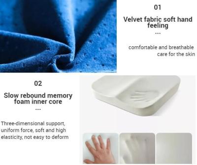 Κίνα 40*40*7cm Memory Foam Seat Cushion Εργονομικό μαξιλάρι ισχίου για αυτοκίνητο Οικιακό γραφείο προς πώληση