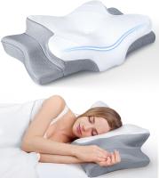 China Molded Cooling Cervical Pillow Adjustable Neck Support for Side Back and Stomach Sleepers for sale