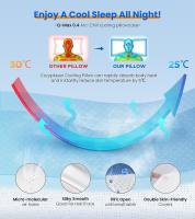 China Molded Cooling Cervical Pillow Adjustable Neck Support for Side Back and Stomach Sleepers for sale
