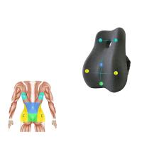 China Customized Memory Foam Lumbar Support Pillow for Office Ergonomic Back Cushion for sale