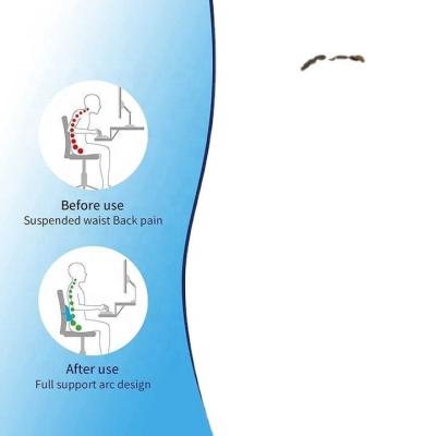 China Almofada de suporte lumbar de espuma de memória personalizada para almofada ergonômica de escritório à venda
