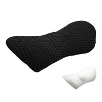China Memory Foam Lumbar Back Support Cushion Cotton Filling Material for Improved Posture for sale