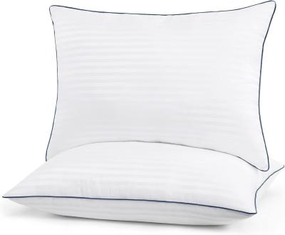 China Homemate Bed Pillows for Sleeping Set of 2 Allergy Friendly Microfiber Shell Fluffy Down for sale