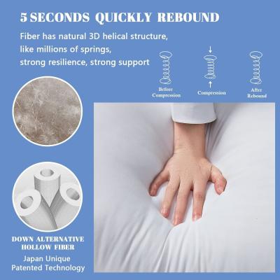 China Almofadas de cama para casa para dormir conjunto de 2 alergia amigável Microfibra Shell Fluffy Down à venda