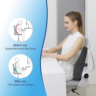 Cina Cuscino di supporto per la vita di cotone in schiuma da memoria ergonomica OBLONG personalizzato per ufficio e auto in vendita