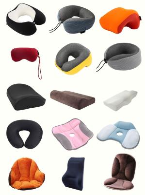 Cina Logo personalizzato Accepted Memory Foam Car Pillow per la salute e il comfort della colonna cervicale solida in vendita