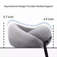 China Soft Memory Foam Neck Restraint O Neck Pillow for Aircraft and Office Solid Pattern for sale