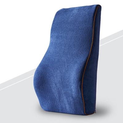 China Adjustable Back Pad Waist Pillow Lumbar Cushion Memory Foam Back Rest Support Cushion for sale