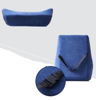 China Adjustable Back Pad Waist Pillow Lumbar Cushion Memory Foam Back Rest Support Cushion for sale