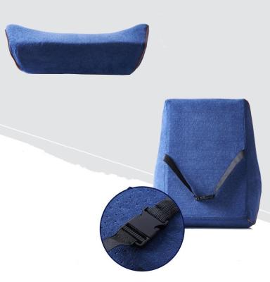 China Adjustable Back Pad Waist Pillow Lumbar Cushion Memory Foam Back Rest Support Cushion for sale
