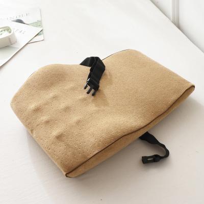 China Adjustable Back Pad Waist Pillow Lumbar Cushion Memory Foam Back Rest Support Cushion for sale