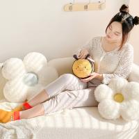China Woven Multi-Function Decorative Throw Pillows for Living Room Space Cute Flower Cushion for sale