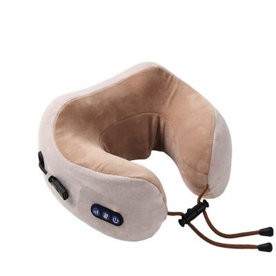 Cina cuscino massaggiatore per il collo in schiuma di memoria a maglia con design a U e supporto termico da 7W in vendita