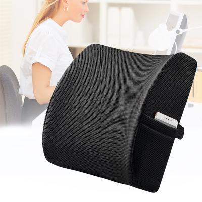 China Comfortabel geheugenfoam gel lumbaal kussen voor kantoor stoel Slow Rebound Back Support Te koop