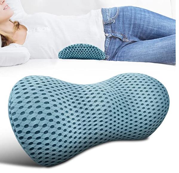 Quality Polyester / Cotton Memory Foam Car Headrest Lumbar Cushion for Healthy Back for sale