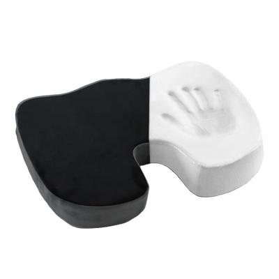 Cina Cuscino per seggiolini di auto in schiuma di memoria ergonomica nero Coccyx con logo e confezione personalizzati in vendita