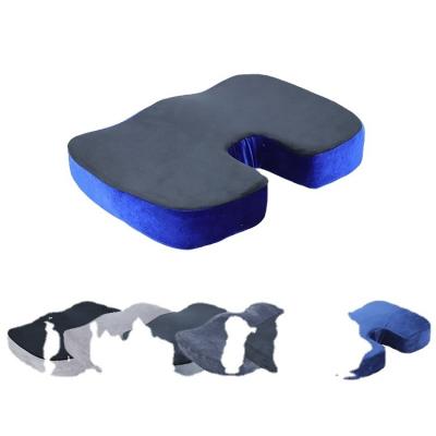 Cina Cuscino per seggiolini di auto in schiuma di memoria ergonomica nero Coccyx con logo e confezione personalizzati in vendita