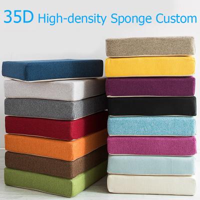 China Rectangle 35D density Sponge Seat Cushion 5CM Thick for Living Room Sofa or Office Chair for sale