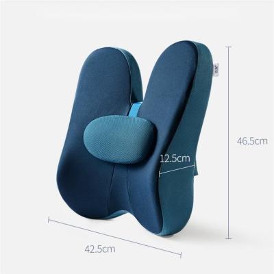 China Almofada de suporte lombar de espuma de memória multifuncional personalizada para aliviar a dor nas costas à venda