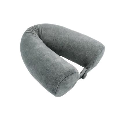 China Flexible Travel Neck Roll Pillow with Memory Foam Filling and Customized Color Option for sale