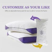 China Medium Adjustable Memory Foam Body Pillow with Cooling Technology and Removable Cover for sale
