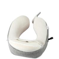 China Ergonomic Memory Foam Airplane Pillow with Multi-functional Bluetooth Music 23*21*11cm for sale