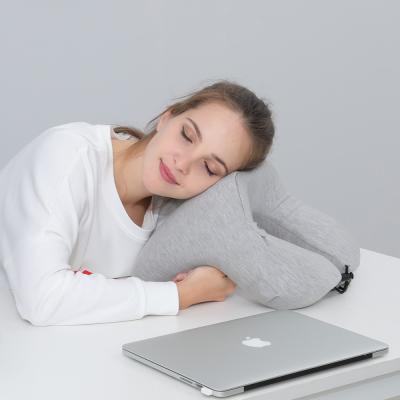 China Knitted Memory Foam U Shape Neck Pillow for Travelling Airplane/Train/Car/Office/Home for sale