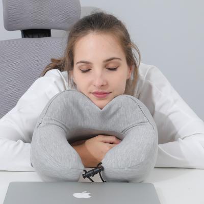 China Knitted Memory Foam U Shape Neck Pillow for Travelling Airplane/Train/Car/Office/Home for sale