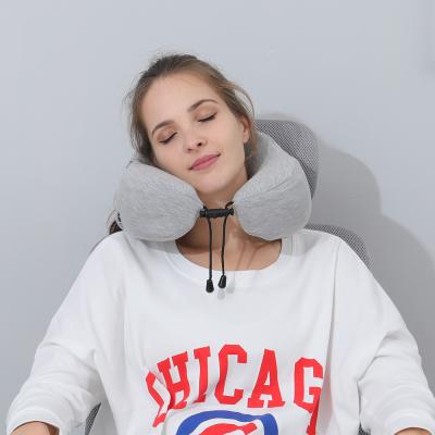 China Knitted Memory Foam U Shape Neck Pillow for Travelling Airplane/Train/Car/Office/Home for sale