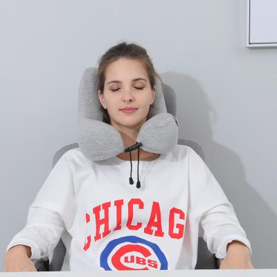China Knitted Memory Foam U Shape Neck Pillow for Travelling Airplane/Train/Car/Office/Home for sale