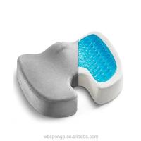 China Comfortable and Supportive U-Shape Gel Memory Foam Coccyx Seat Back Cushion for sale
