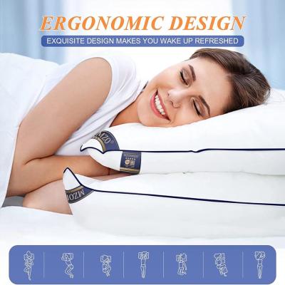 China Custom Logo Accepted Supportive Hotel Bed Throw Pillows with Memorry Foam Filling for sale