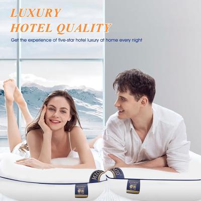 China Custom Logo Accepted Supportive Hotel Bed Throw Pillows with Memorry Foam Filling for sale