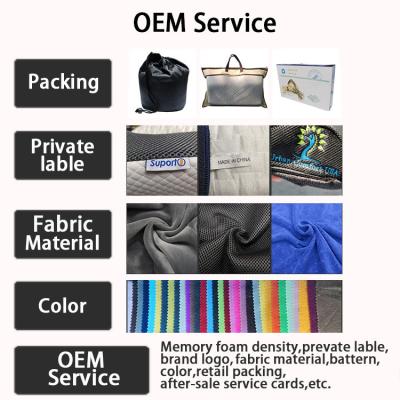 Cina Home Hotel Office Chair Memory Foam Seat Cushion Supporto per la schiena della vita rettangolare in vendita