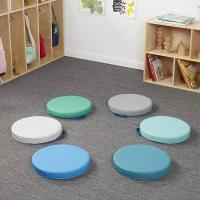 China Waterproof Round Floor Cushions with Handles High Density Polyurethane Construction for sale