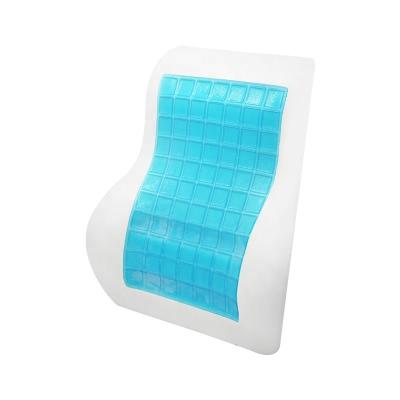 Cina Gel di schiuma di memoria traspirante con sensazione fresca cuscino di supporto lombare per casa e sedia auto in vendita