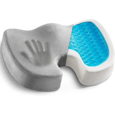 Cina Poliester a maglia Coccyx Gel ortopedico di raffreddamento cuscino di sedile in schiuma di memoria per lunghi periodi di seduta in vendita
