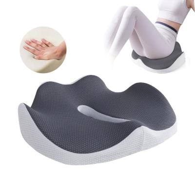 Cina Copertura in tessuto ergonomica di schiuma di memoria cuscino lombare cuscino di sedile per alleviare il dolore in vendita
