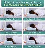 China Customized Color Adjustable Thin Memory Foam Cervical Pillow Perfect for Side Sleepers for sale
