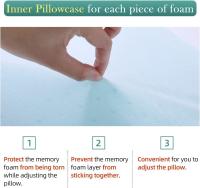 China Customized Color Adjustable Thin Memory Foam Cervical Pillow Perfect for Side Sleepers for sale